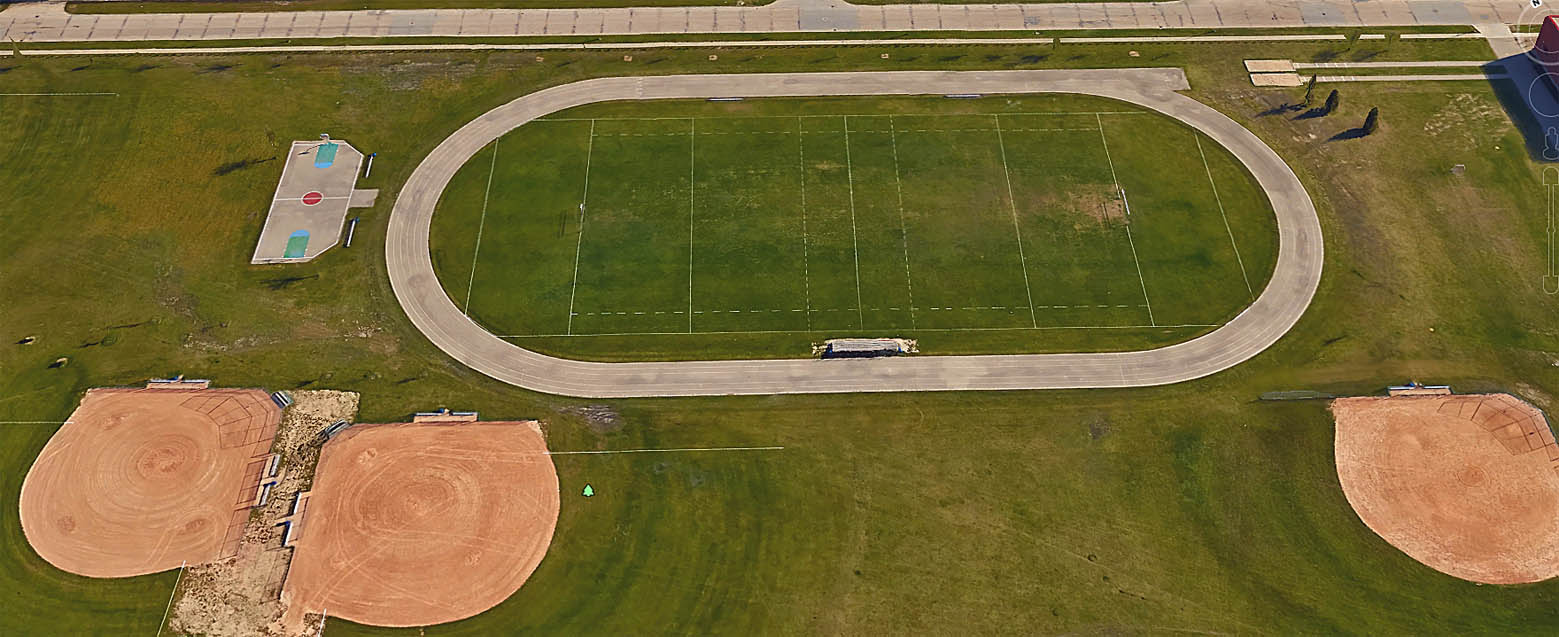 Aerial View of the Track at Sisler High School – Immaculate Heart of ...