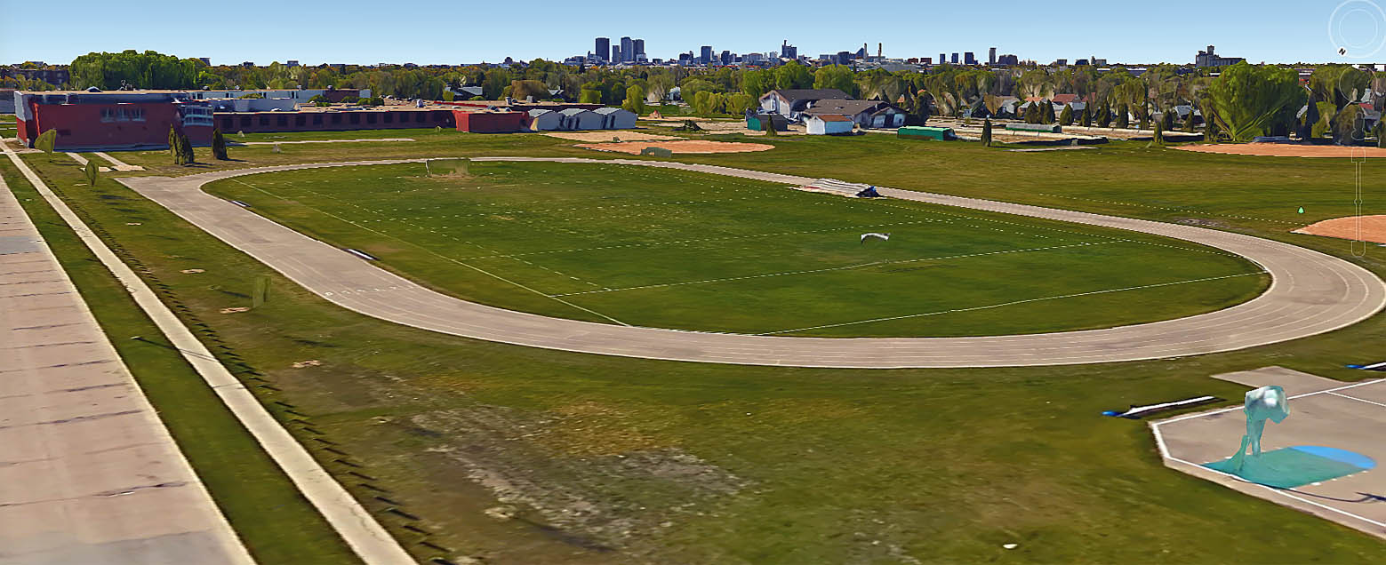 Aerial View of the Track at Sisler High School – Immaculate Heart of ...